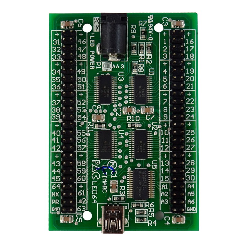 Ultimarc PacLED64 - LED RGB Light Control Board - Arcade Express