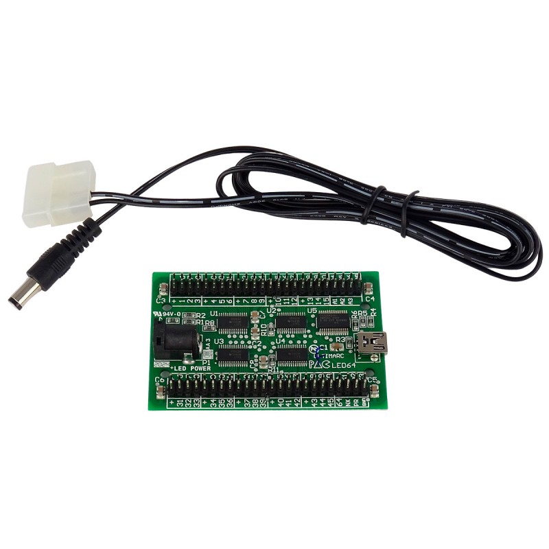 Ultimarc PacLED64 - LED RGB Light Control Board - Arcade Express