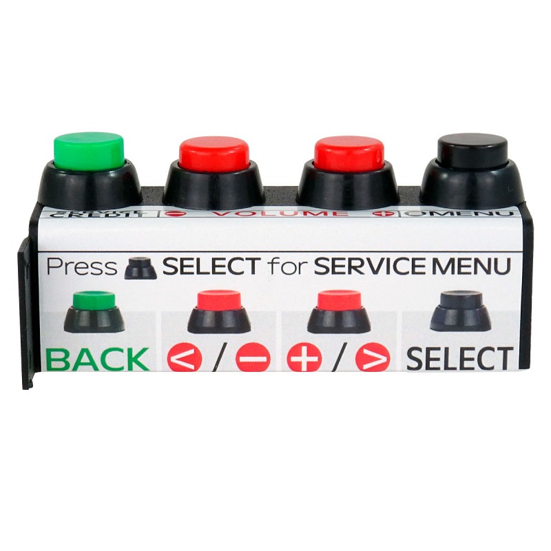 Service Switch Assembly 4 buttons Arcade / Pinball IL Industrias ...