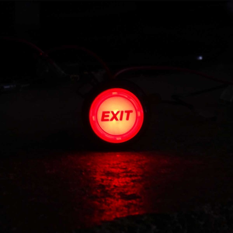 Botón "Exit" Iluminado LED Pinball Williams / Bally - Arcade Express
