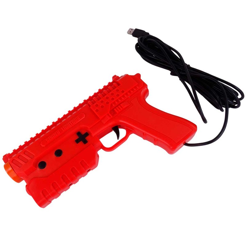 Sinden Rote Optical Arcade Light Gun USB PC mit Rückstoß - Arcade Express