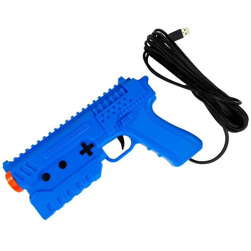 Sinden Blue Optical Arcade Light Gun USB PC with recoil - Arcade Express