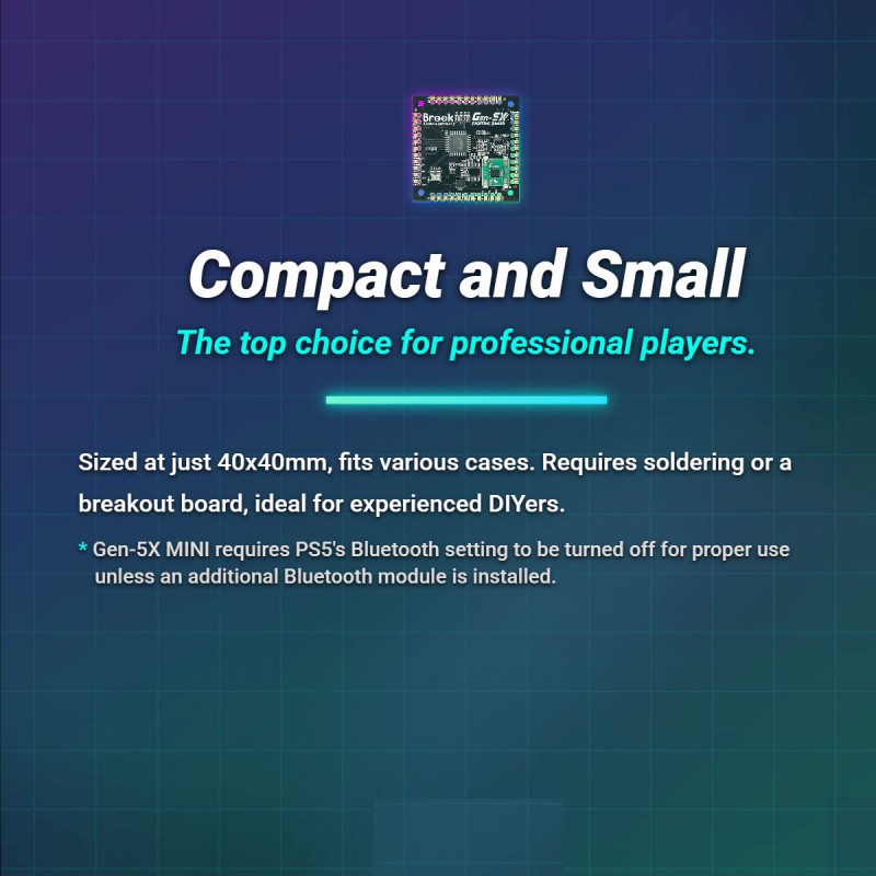 Brook G5-X Mini Fighting Board Mini Hitbox PCB PS5 / Xbox Series X|S ...